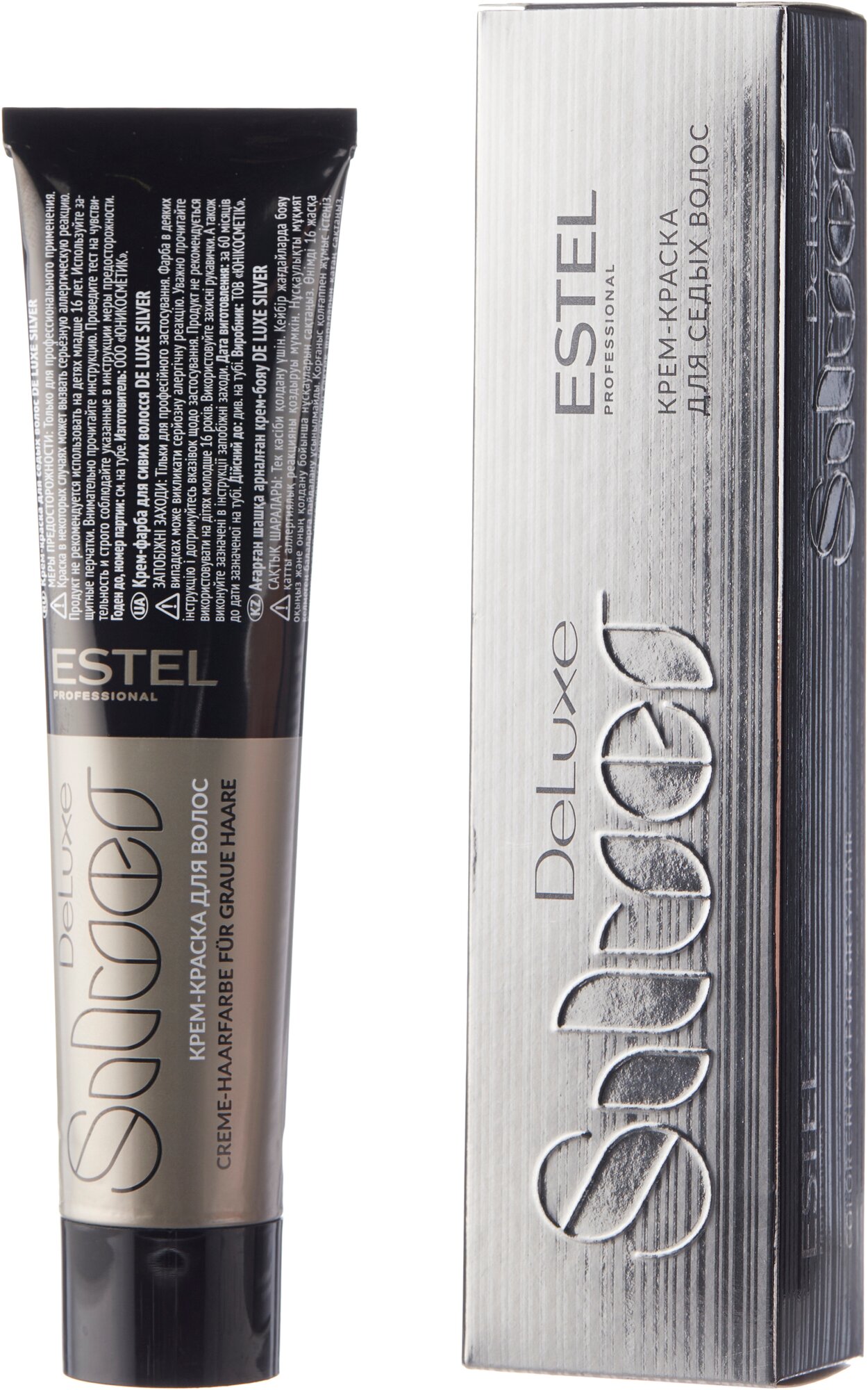 Kрем-краска ESTEL De Luxe Silver для седых волос, 8/47 светло-русый медно-коричневый, 60 мл