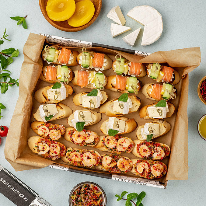 Бокс брускетт премиум #18