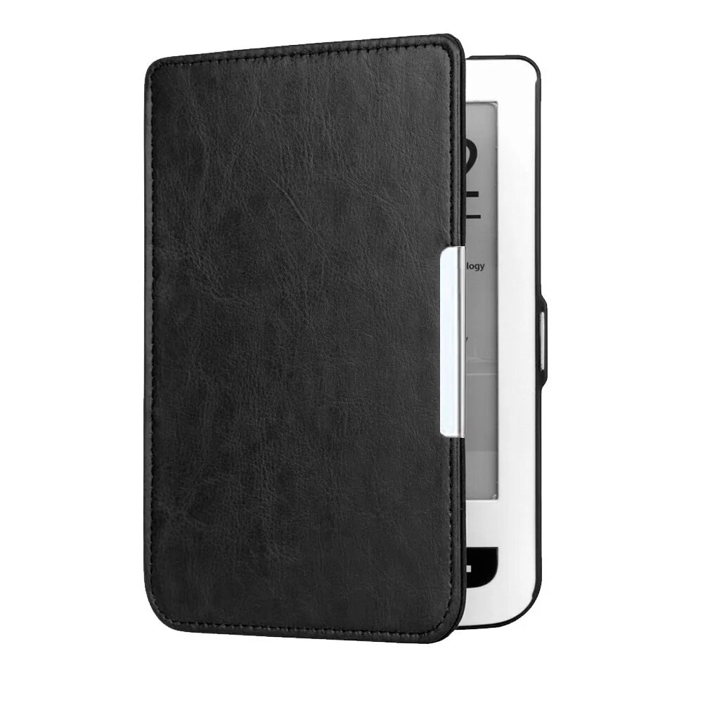 Черный чехол для Pocketbook Basic Touch Lux из искусственной кожи