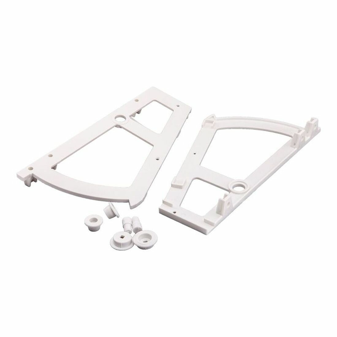 Крепление подставки для обуви однорядное, белое