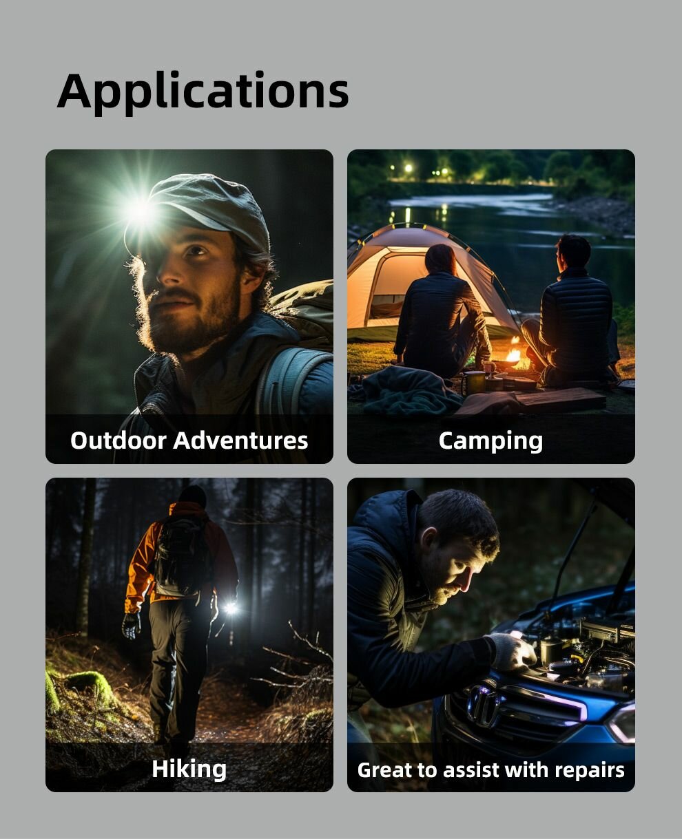 Фонарик Klarus e5 Cob, магнитный двойной свет, 470 люмен