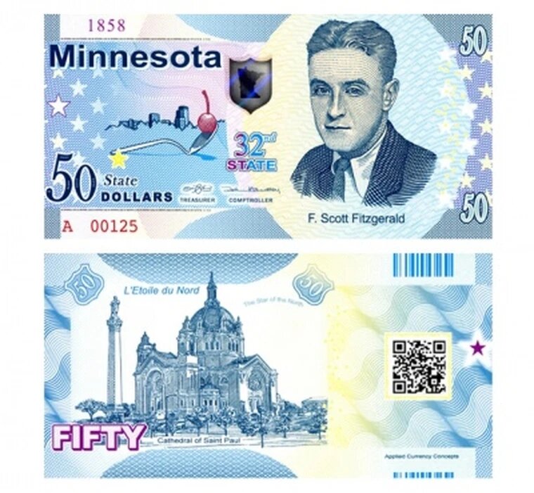 50 долларов 2016 Minnesota, США, фэнтези, сувенирная копия, банкноты и купюры редкие коллекционные