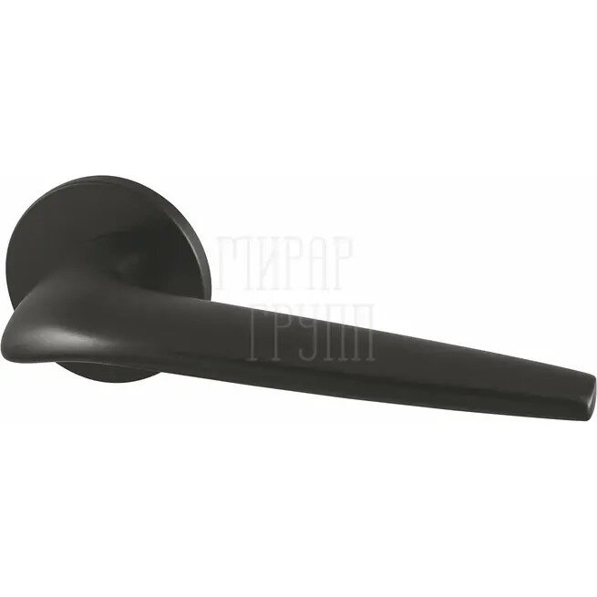 Дверная ручка Armadillo на круглой розетке "TWIN" URS черный