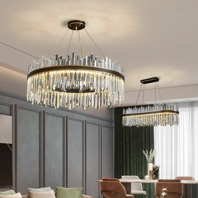 Люстра LJHI, светодиодная, 1 лампочка, 3 режима, цоколь LED, площадь освещения 12 м², IP17 — фото 1