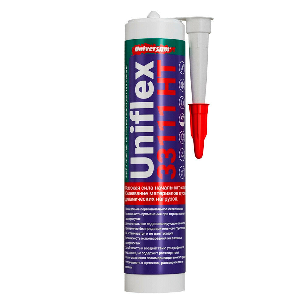 Герметик гибридный Uniflex PU3344 PU НТ бежевый 290 мл