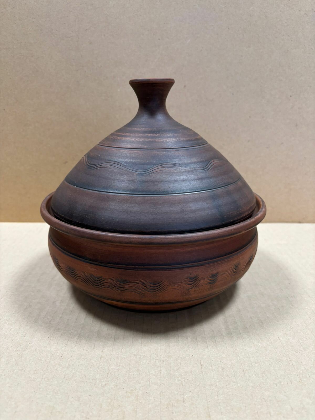 Тажин 2 литра красная глина