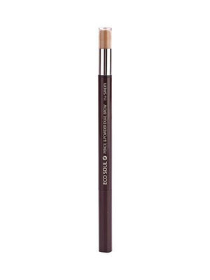 THE SAEM Карандаш для бровей (карандаш-пудра) Eco Soul Pencil & Powder Dual Brow 01. natural brow 0,5 г * 0,3 г