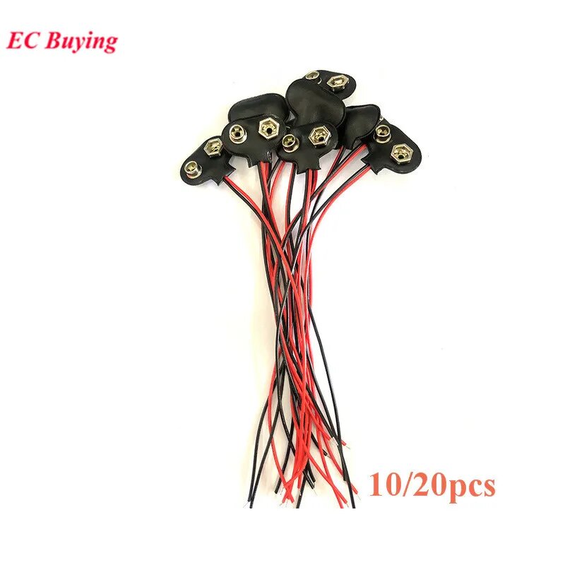 Зажимы-коннекторы для батареек 9В 5pcs