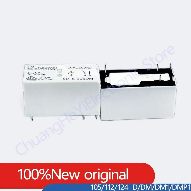 SANYOU миниатюрное силовое реле SM-S-112/105/124DM1