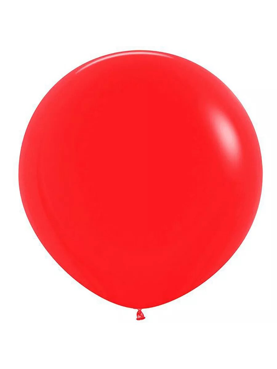 Красный, Пастель / Red, латексный шар (36"/1 м ) 10 шт. / Веселый праздник