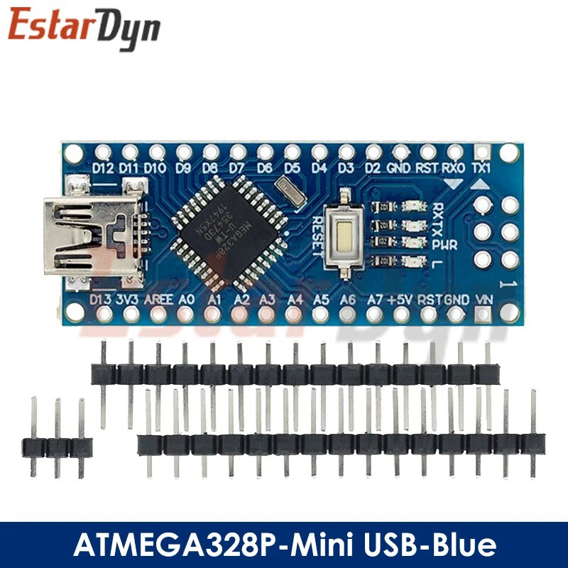 Контроллер Nano 3.0 Estardyn Синий, ATMEGA328 MINI USB