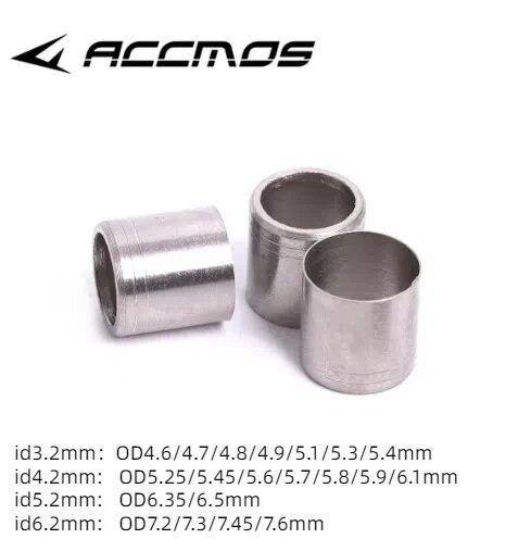 Взрывозащищенное кольцо для стрел из нержавеющей стали 50pc, 6.2-od7.6mm