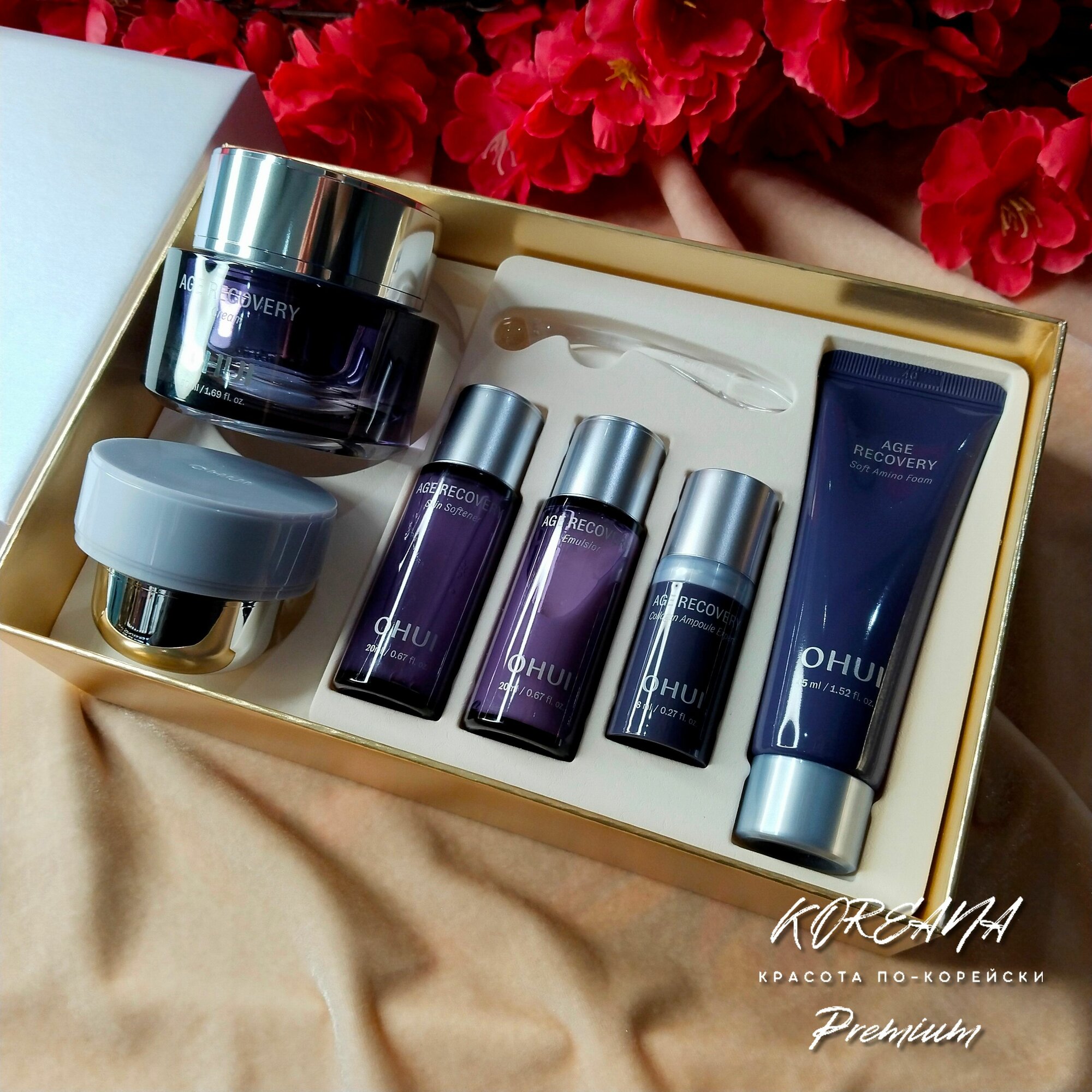 O HUI Набор косметики для лица, Age Recovery CREAM SET