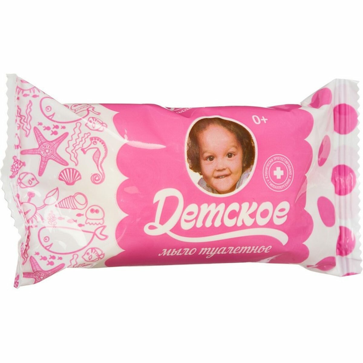 Мыло кусковое туалетное "Детское" 0+, 100г, в упаковке, 1шт.