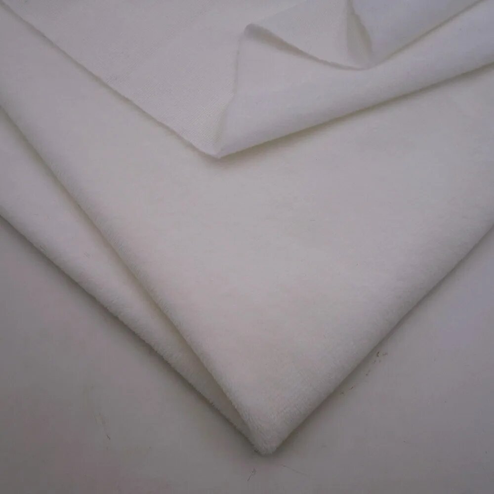 Белая плюшевая ткань Amyries 50x160 см, цвет 9-off-white