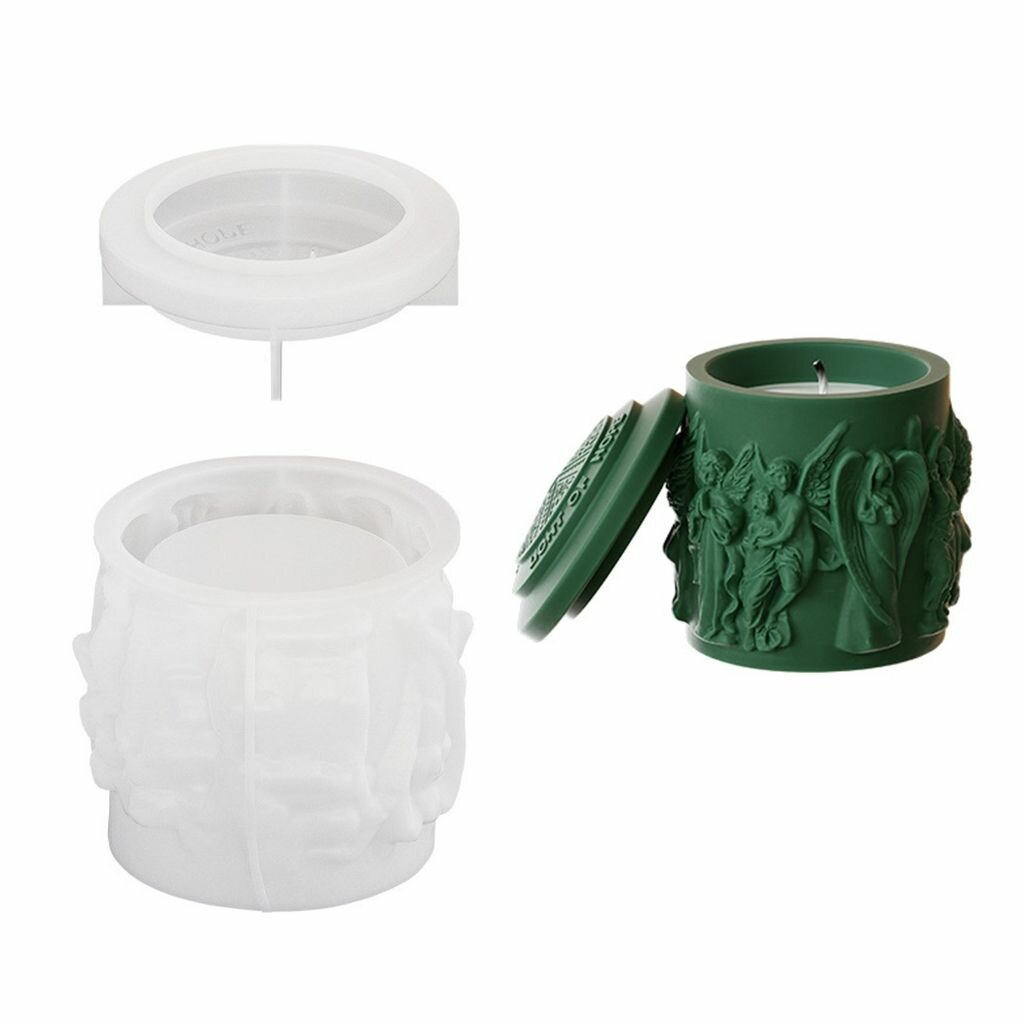 Силиконовая форма для хранения статуи скандинавского ангела из эпоксидной смолы своими руками 3522