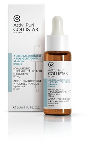 COLLISTAR Концентрат для лица с гиалуроновой и полиглутаминовой кислотой увлажняющее и подтягивающее (Hyaluronic or polyglutamic acid) 30 мл