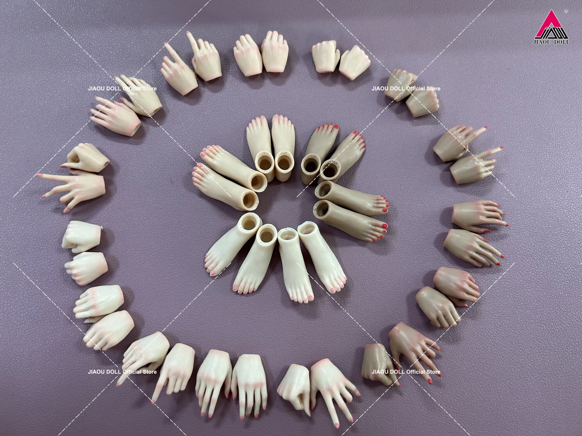 Аксессуары для тела JIAOU DOLL 1/6 для 12 дюймовых фигурок 2pair foot model, pale