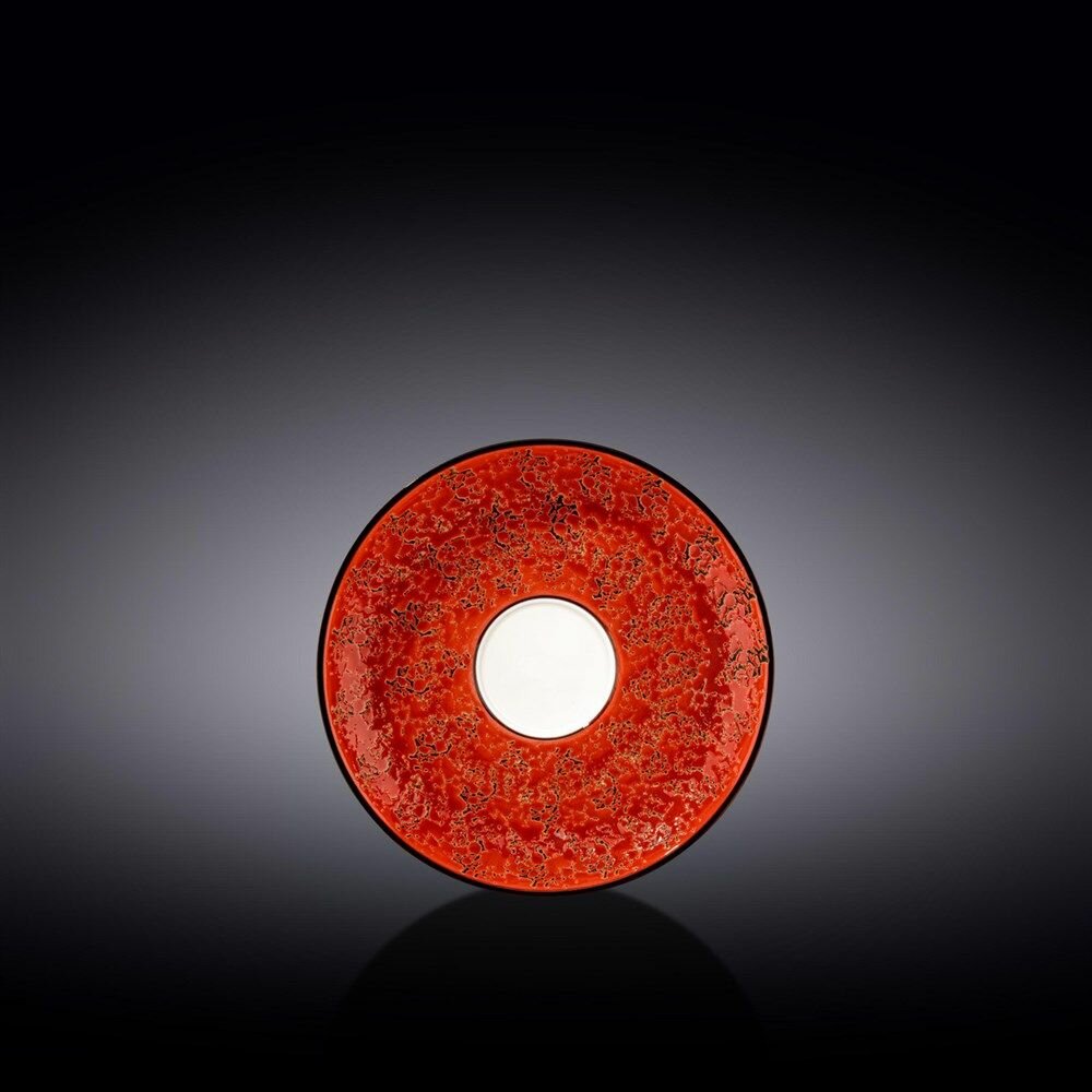 Блюдце Splash Red 14 см. Wilmax