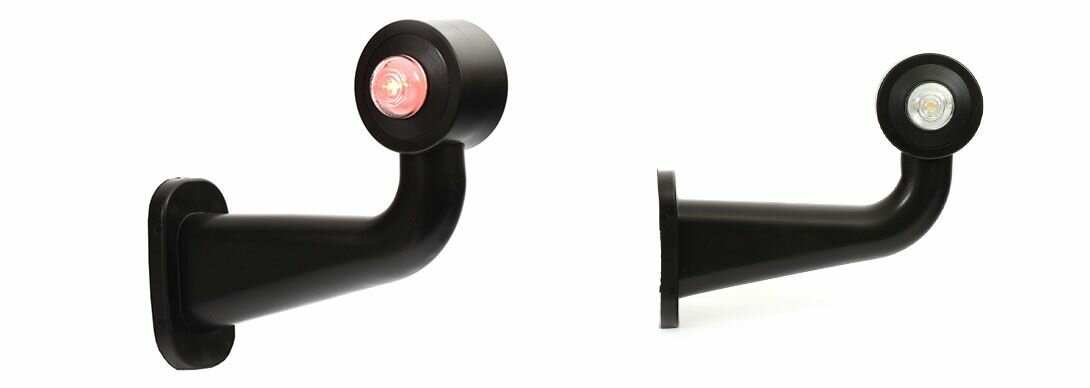 WAS Фонарь-ус габаритный белый/красный светодиод правый 12V/24V