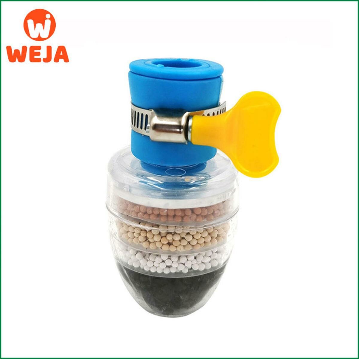 【WEJA】Фильтр для кухонного крана, 5 слоев, фильтры для очистки воды, фильтр с активированным углем, распылительная головка, насадка для крана, аксессуары для чистки крана
