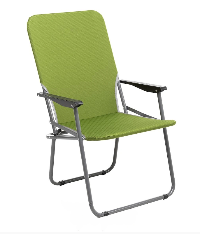 Кресло складное (стальная труба д.19) зеленый ромб (T-N-SK-01-G) NISUS (Тонар)