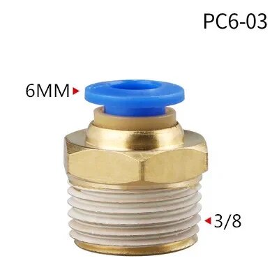 Пневматический фитинг для воздушного компрессора PC6-03