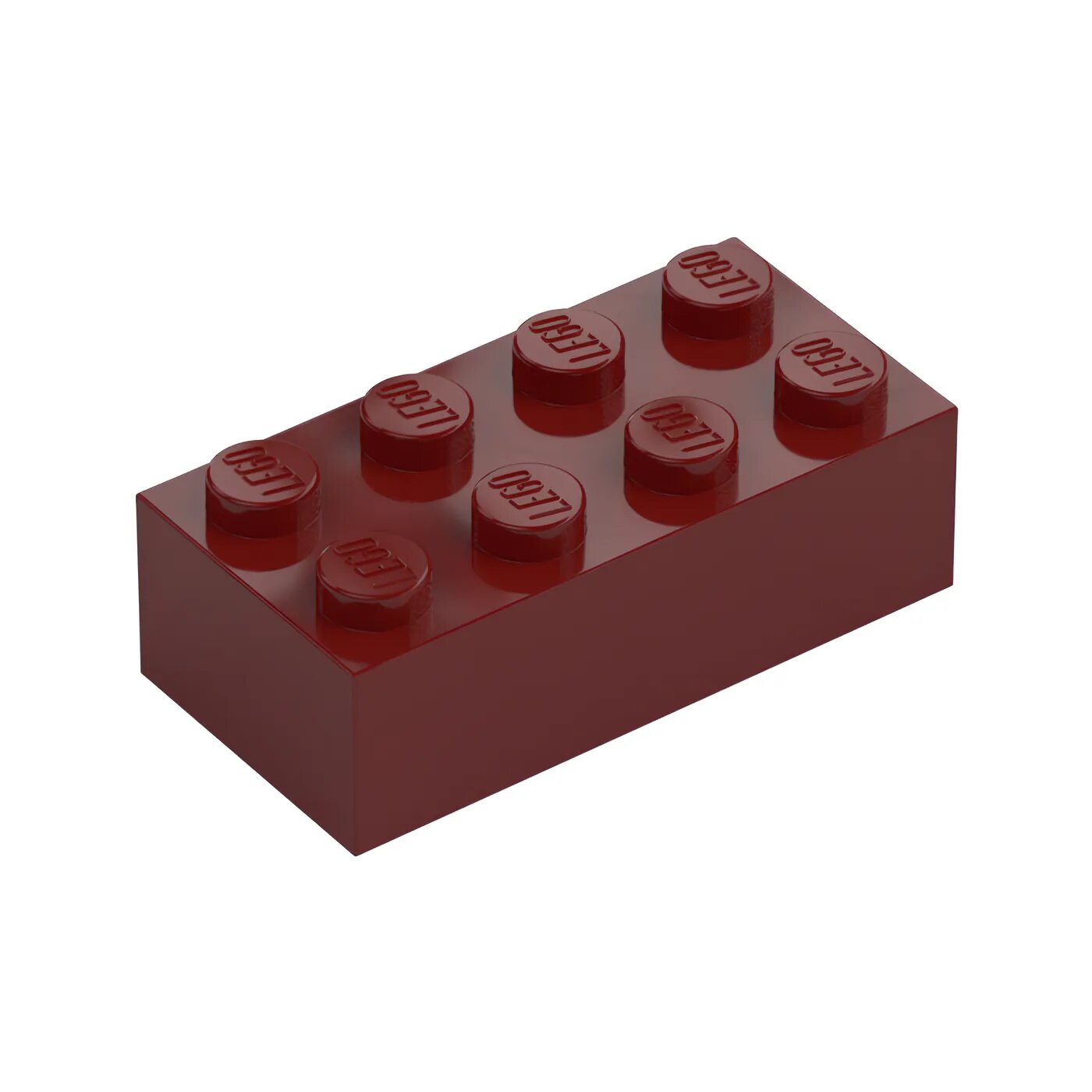Деталь LEGO Brick 2 x 4 3001 (3556, 15589, 54534, 72841) Dark Red U