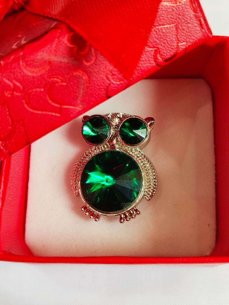 Брошь, стразы