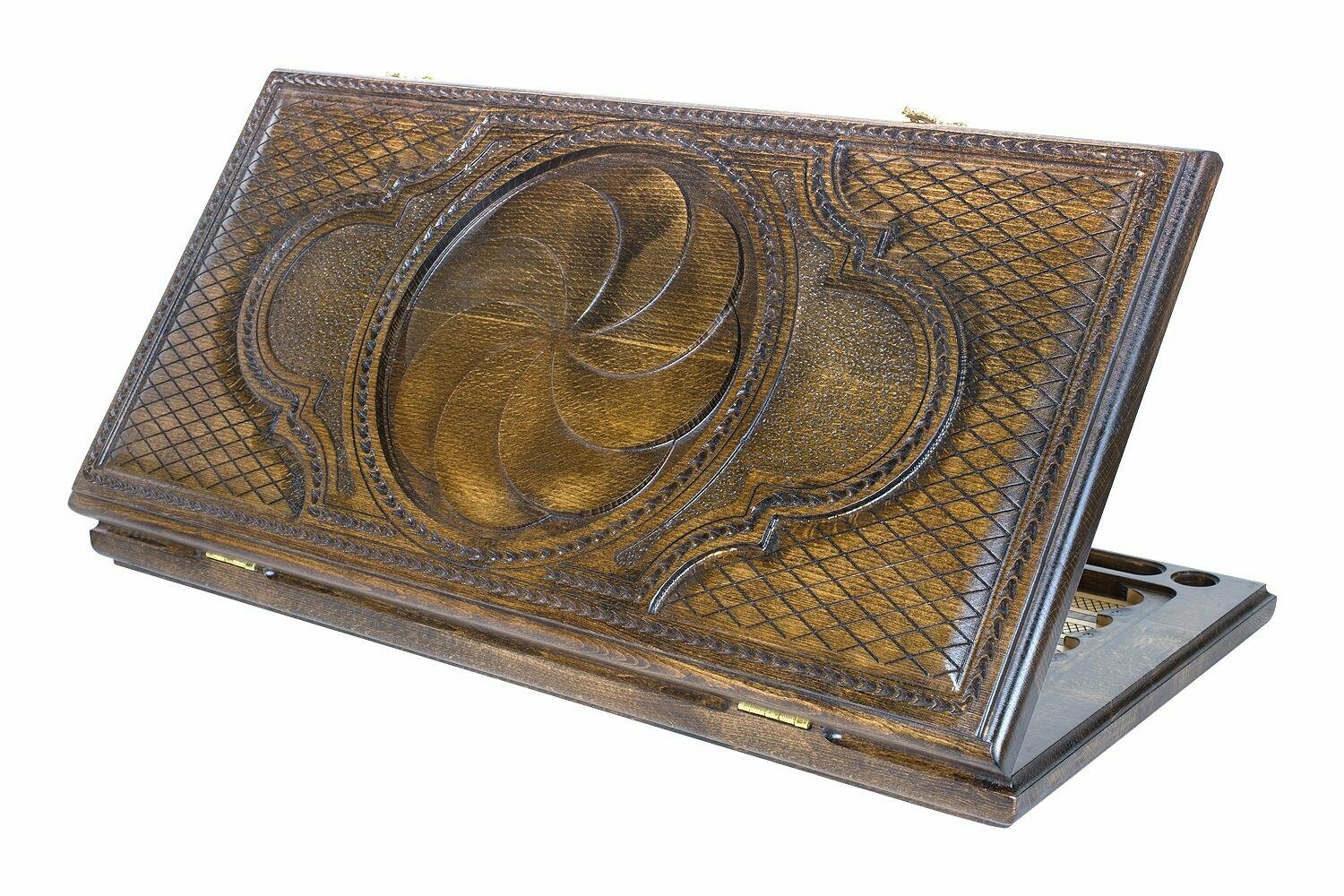 Нарды резные Бесконечность 60 х 60 см бук Армения 62997 Mkhitaryan