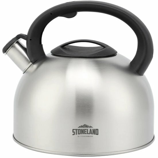 Чайник Stoneland 3.8 л, со свистком, нержавеющая сталь (SWK-0115)