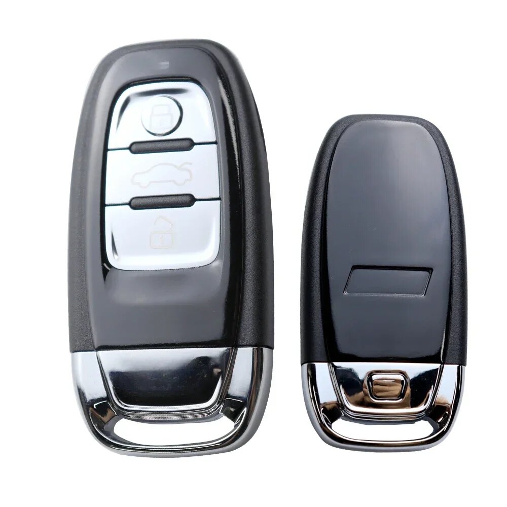 Для Audi A1 A4l A3 A4 A5 A6 A7 A8 Quattro Q5 Q7 R8 S4 S5 S6 S7 S8 TT 8V B8 B9 C7 Q3 RS Наклейка Автомобильный брелок Корпус корпуса Piano paint -3botton