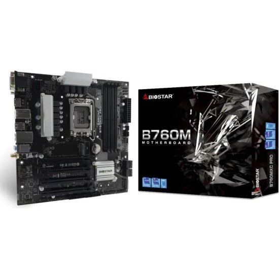 Материнская плата Biostar B760MXC Pro (LGA1700, mATX)