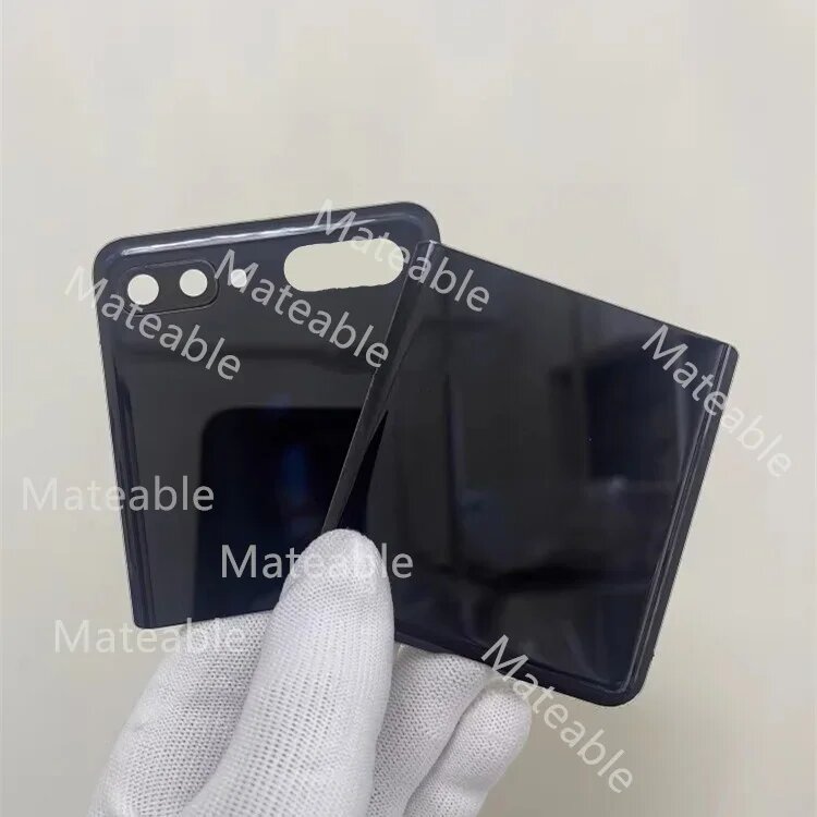 Откидной корпус F700 для Samsung Galaxy Z Flip SM-F700 6,7 дюйма, стеклянная задняя крышка аккумулятора, ремонт, замена задней крышки дверного телефона