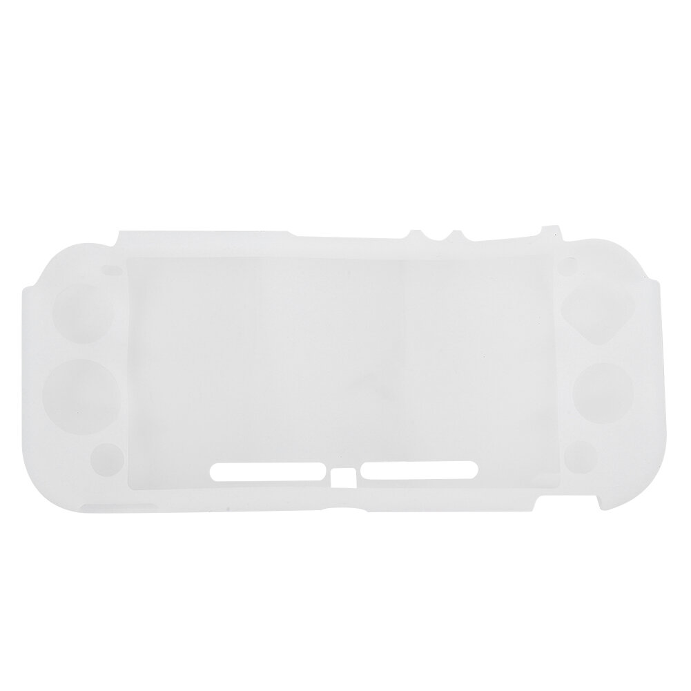 Allinclusive Protective Shell Cover Silicone Case For Switch Lite Console Game Machine(Transparent White )