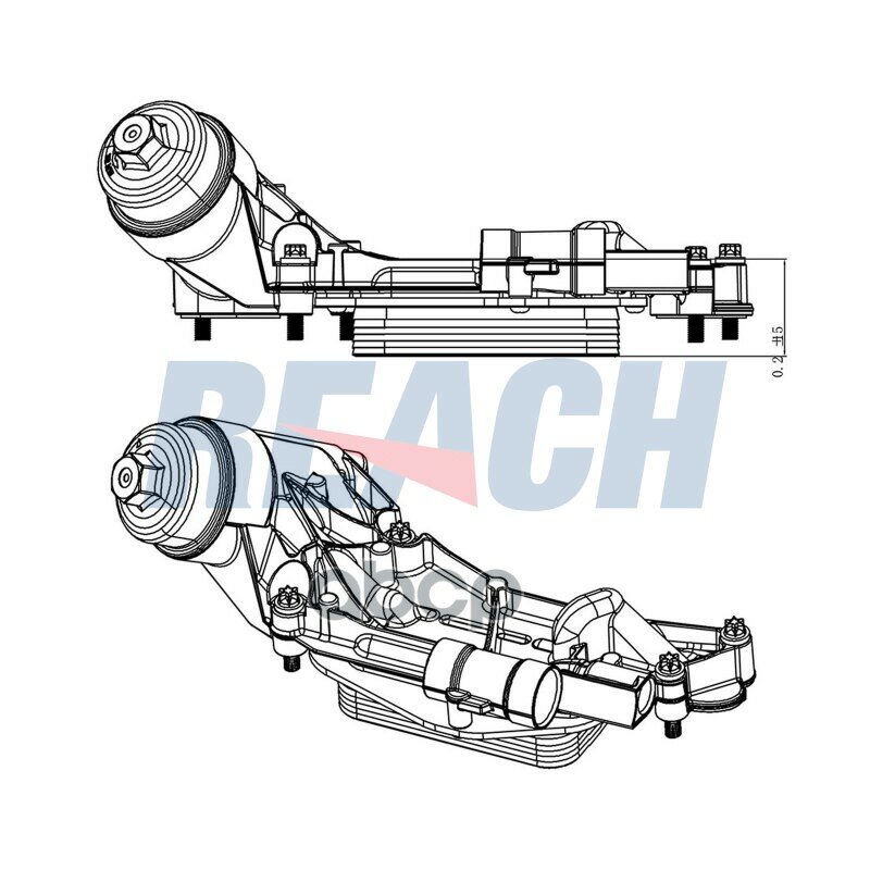 Радиатор масляный OPEL ASTRA J 09- REACH арт. 12411015