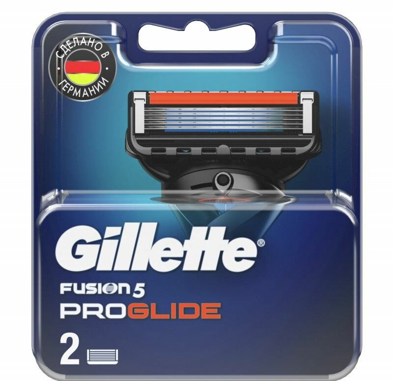 Сменные кассеты для бритья Gillette 2 шт, "Fusion ProGlide", для мужчин ()