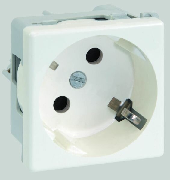 4 шт. Simon Connect Красная Розетка 2P+E Schuko, 16А 250В, 45х45мм, винтовые клеммы, K01-6