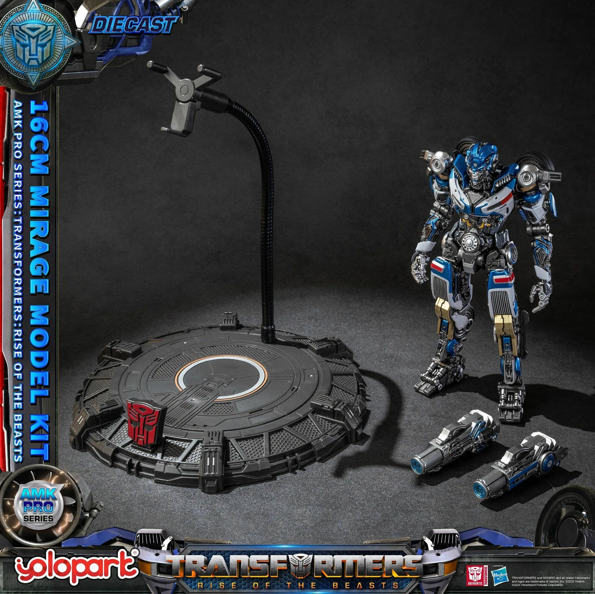 Трансформеры игрушки Hasbro Yolopark Transformers AMK PRO Series Mirage Model Kit-20cm; трансформеры фигурки