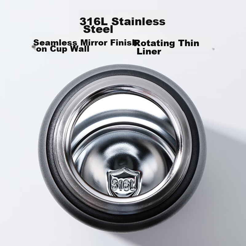 Fuguang Insulated Bottle with Pop-Up Lid, 316L Stainless Steel Large Capacity Cold Water Bottle for Students, Outdoor, Children, Home And Office Use