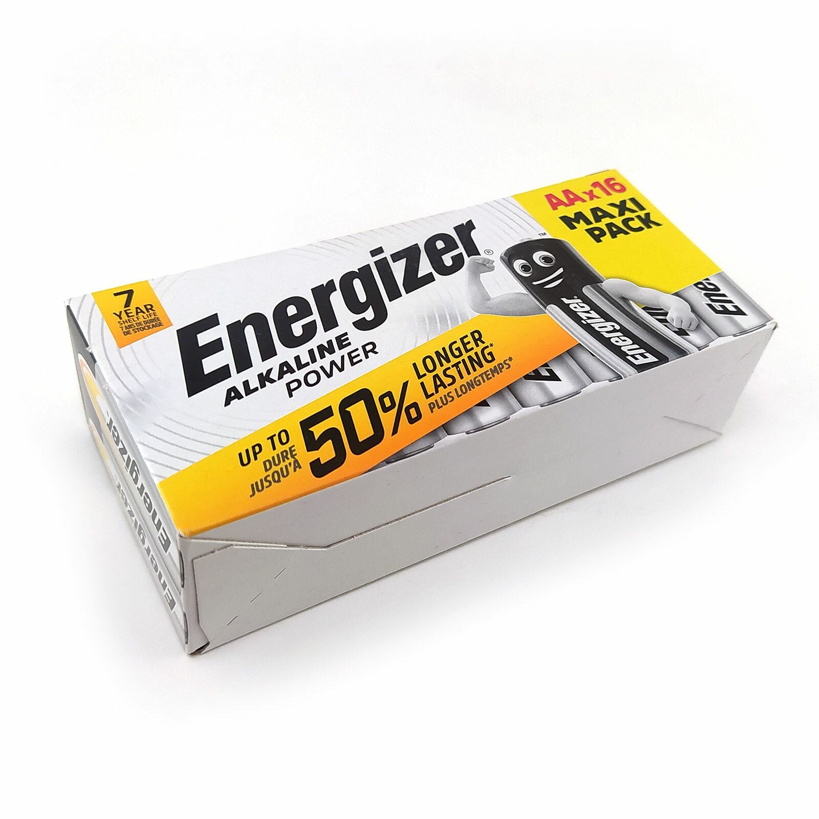 Батарейка (16шт) пальчиковая ENERGIZER LR6 (AA) Alkaline Power 1.5В щелочная (алкалиновая) (box16)