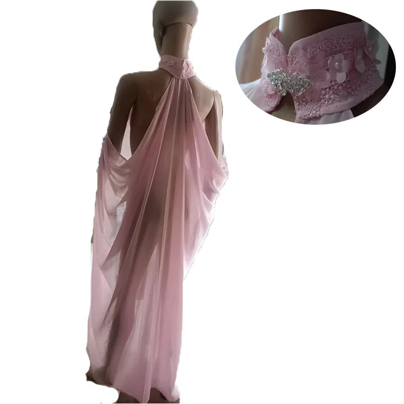 Женский готический эльфийский плащ из полиэстера Розовый, Розовый