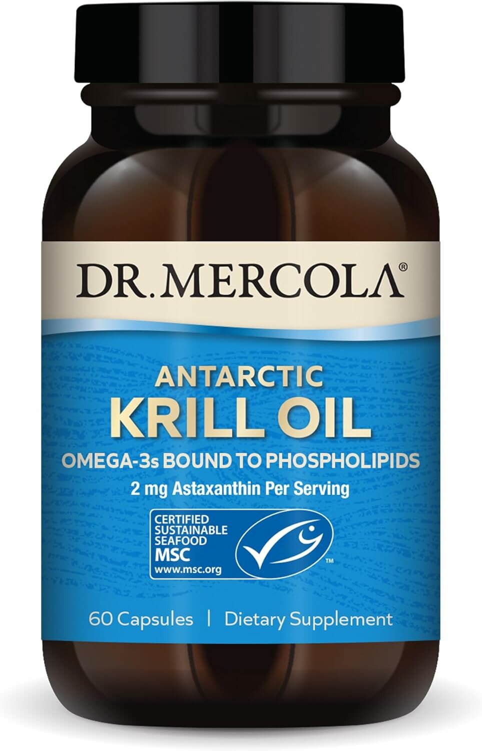 Dr. Mercola, Krill Oil, Масло антарктического криля, 60 капсул