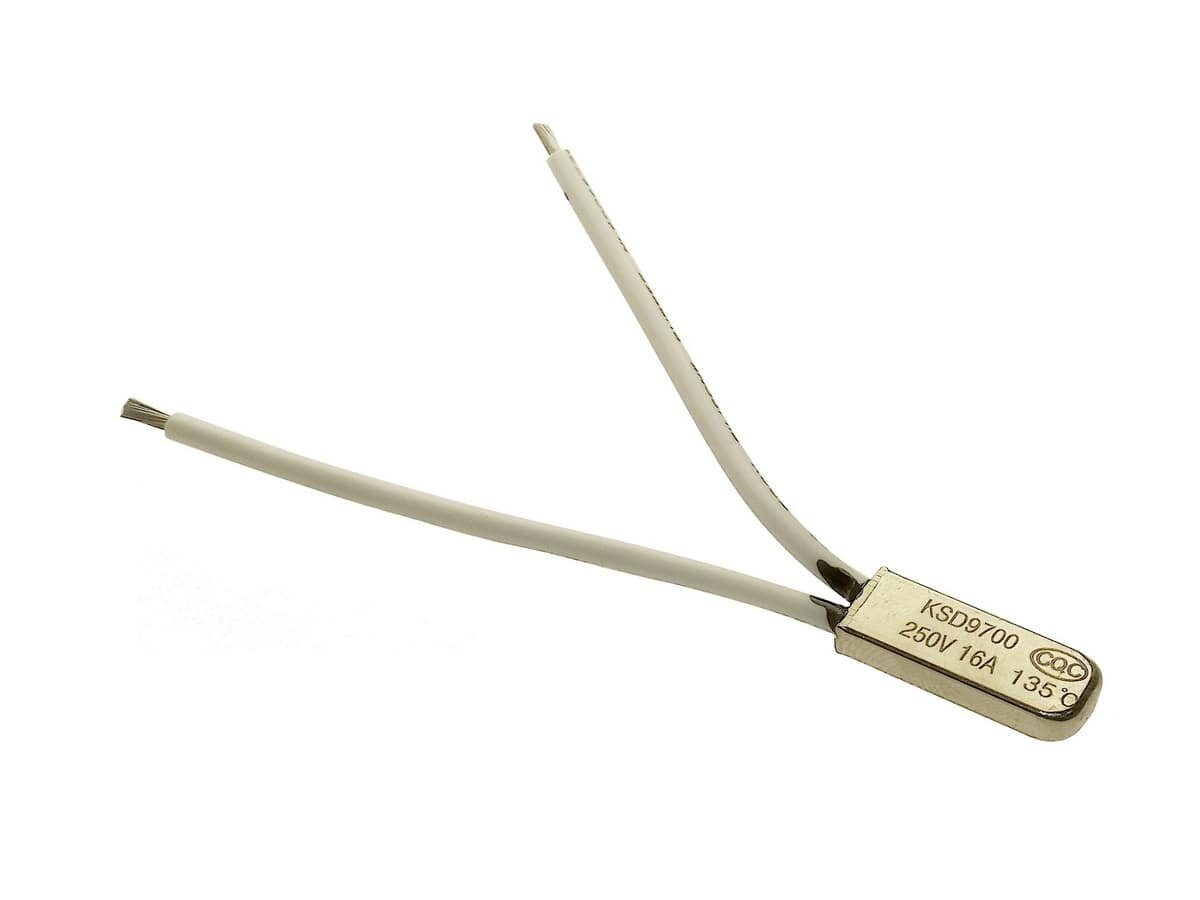 Термостат ksd 9700st 135 NC 250v 16a стальной нормально закрытый