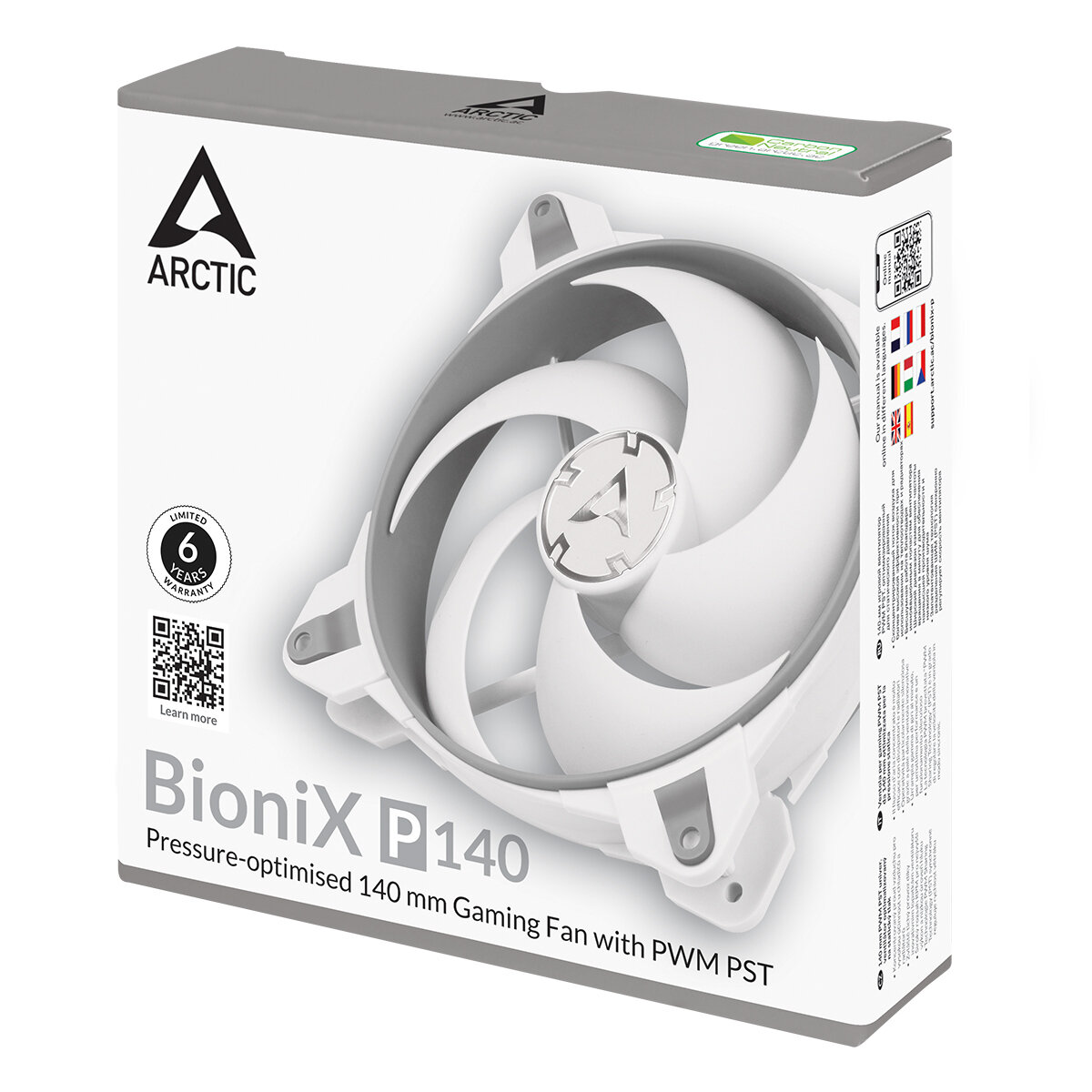 Вентилятор для корпуса ARCTIC BioniX P140 grey/white