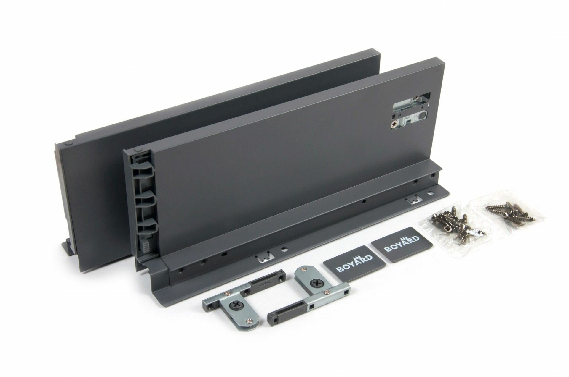 Прямые боковые стенки старт средней высоты SBDW12/GRPH/300, графитовый RAL7012