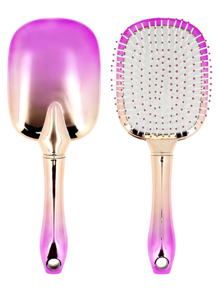 Расческа массажная для волос LADY PINK для волос любой длины, розовая