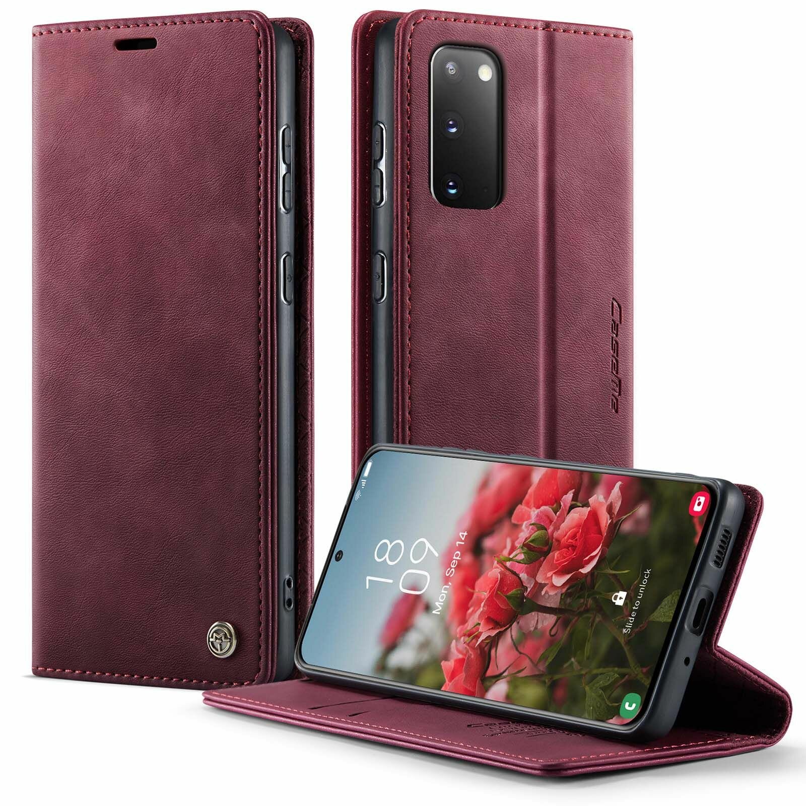 CaseMe Чехол Книжка Для Samsung Galaxy S20 ( Самсунг S20) , Роскошная Кожаный