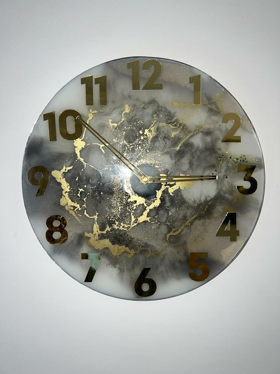 Часы настенные, бесшумный механизм, ручная работа, диаметр 37 см