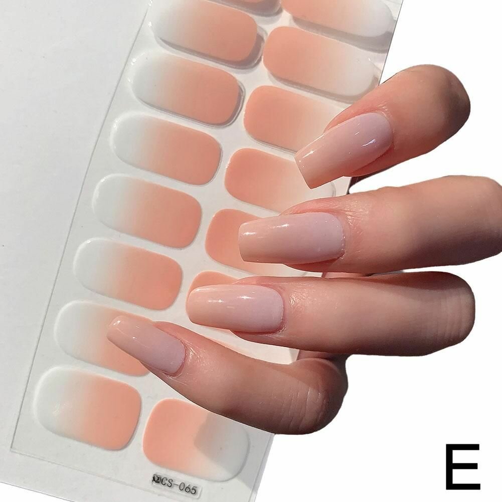 Набор накладных лаковых полосок, слайдеры для дизайна ногтей, наклейки на ногти 16 шт.